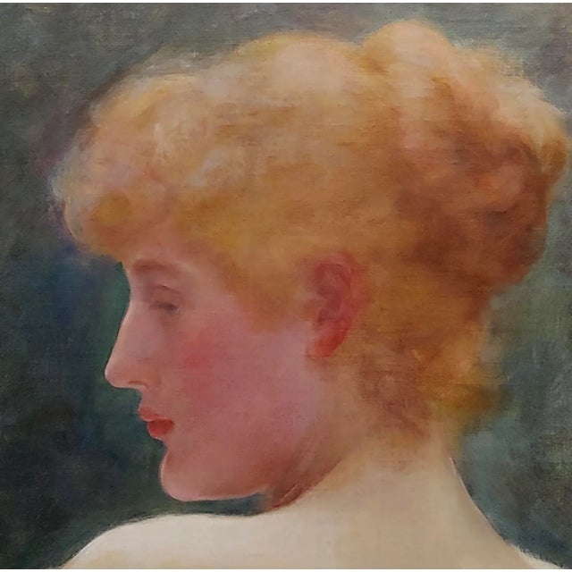 Frank Markham Skipworth Portrait of a Young Red Headed Woman -Oil ...