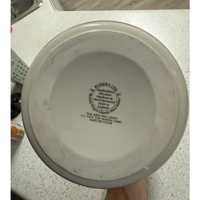 1920s Staffordshire the John Paul Jones Us Marine Ships Decanter ...