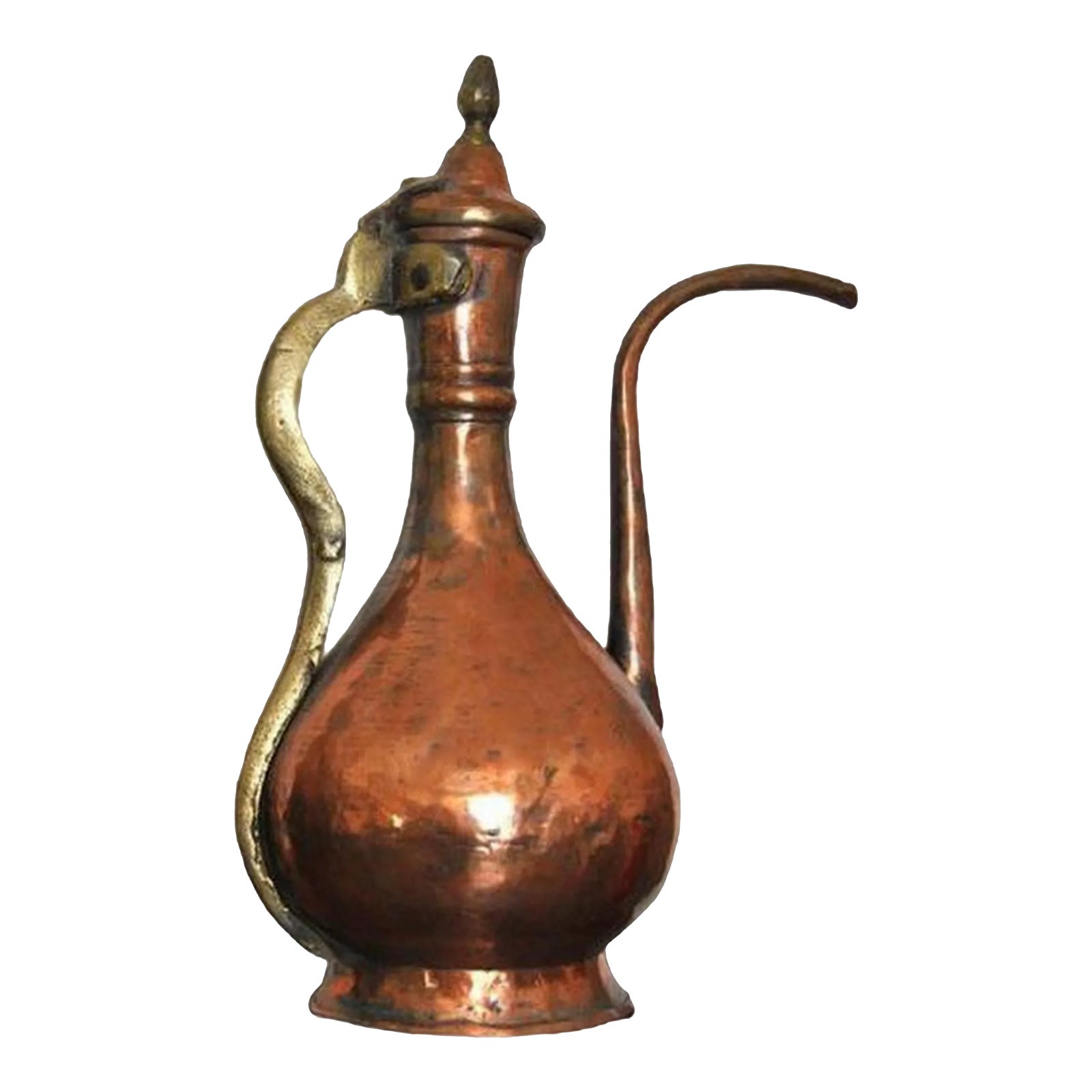 Antique Copper Pitcher Ewer Indian Mughal Persian Islamic | Chairish