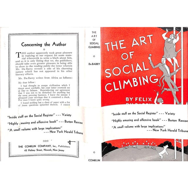 "The Art of Social Climbing" 1933 Du Berry, Felix | Chairish