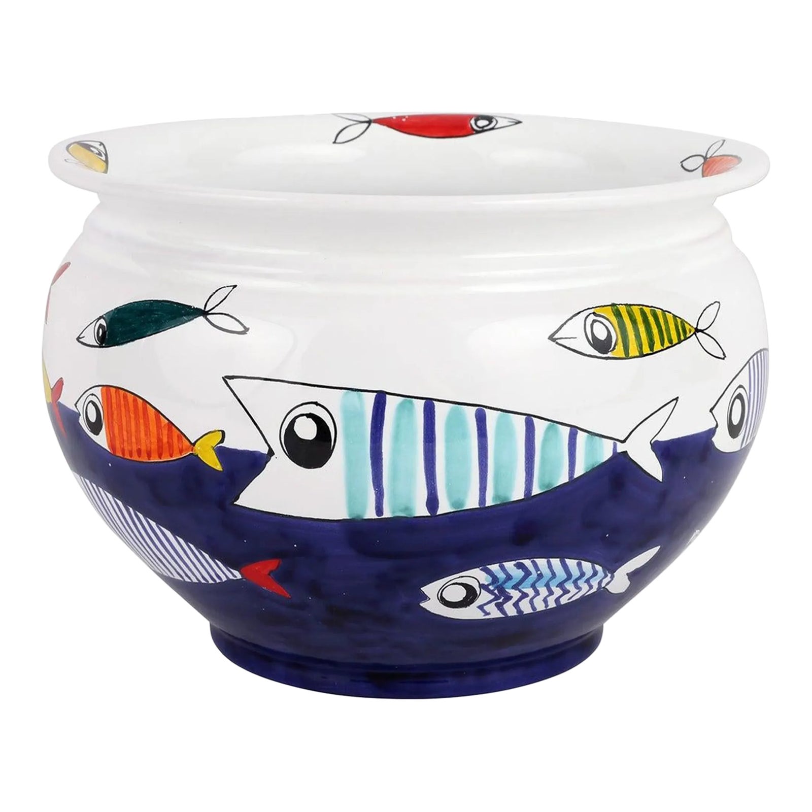 VIETRI Pesce Pazzo Crazy Fish Medium Cachepot | Chairish