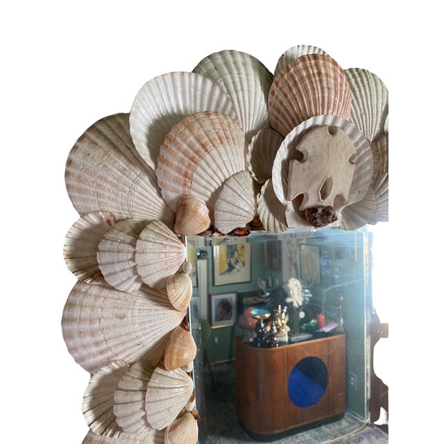 Large Vintage Shell Wall Mirror, Circa 1970’s | Chairish