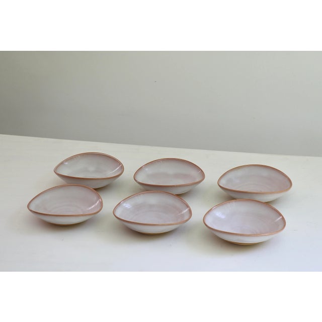 1970s Japanese Moonstone Bowls - Set of 6 | Chairish