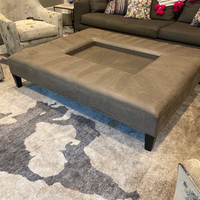 Leatherette Custom Coffee Table | Chairish