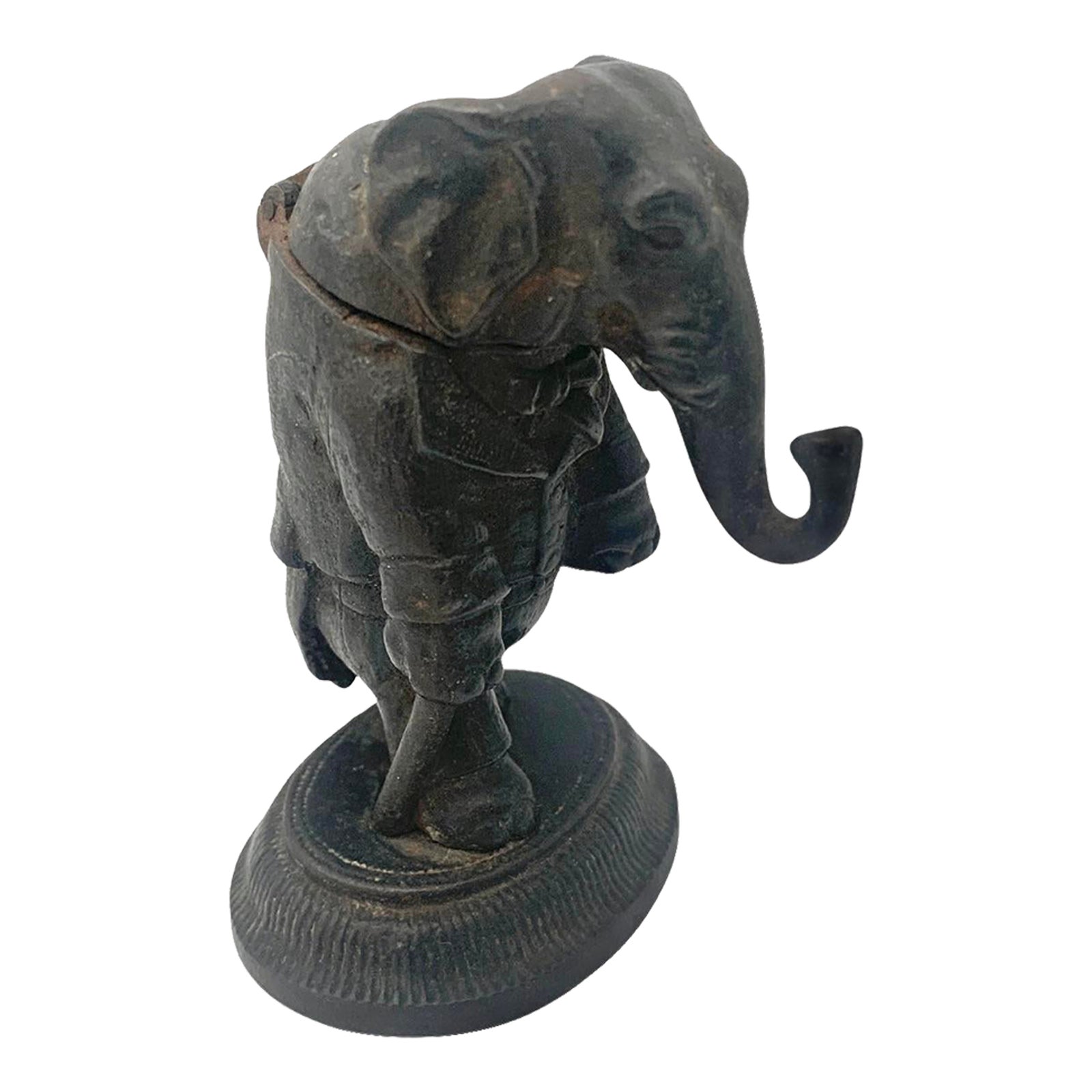 Late 19th Century Victorian Cast Iron Novelty Elephant Match Holder ...