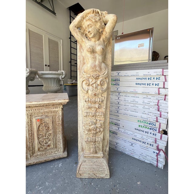 19th Century Carved French Oak Mantle | Chairish