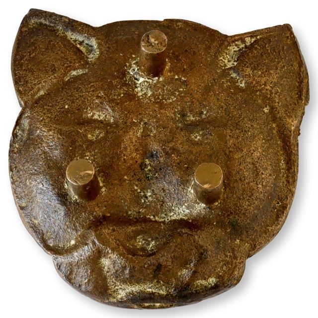 French Bronze Cat Trinket Dish | Chairish