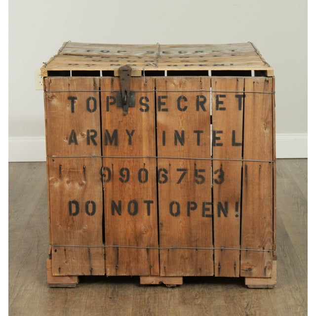 Top Secret Army Intel, Do Not Open Storage Crate, Movie, Play Prop ...