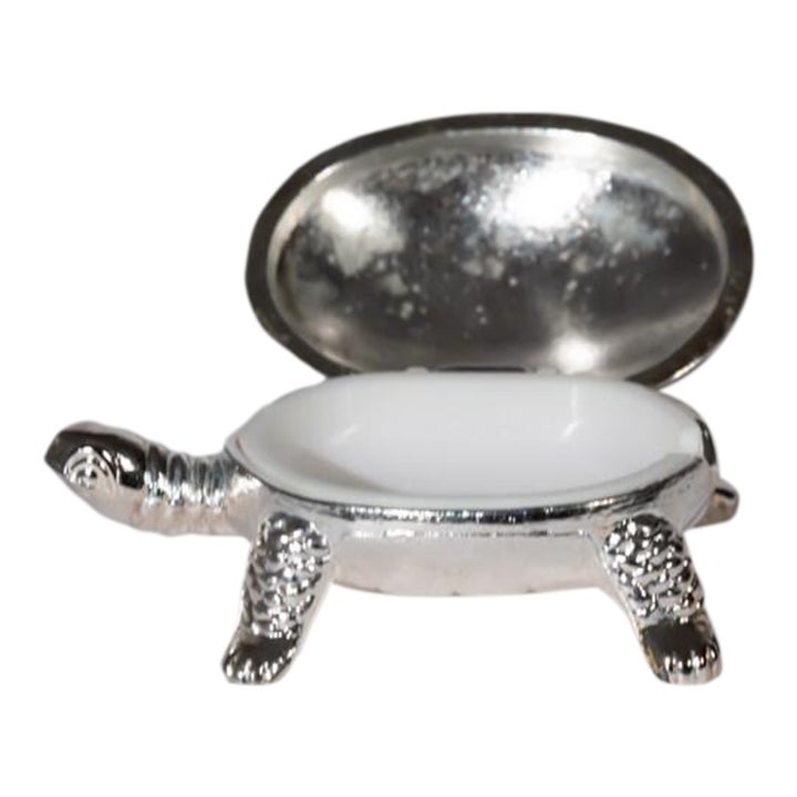 Vintage 1970s Turtle Pill Box | Chairish