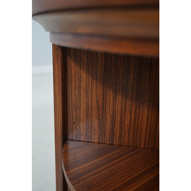 Round Modern Design Revolving Bookcase Lamp Table | Chairish