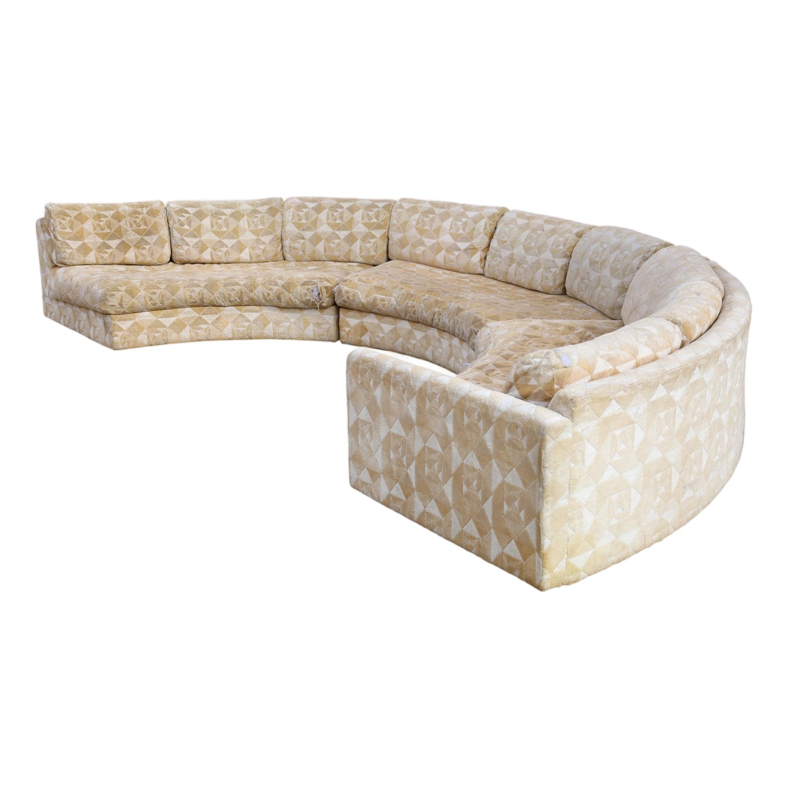 Adrian Pearsall Semi-Circle Sectional Sofa | Chairish