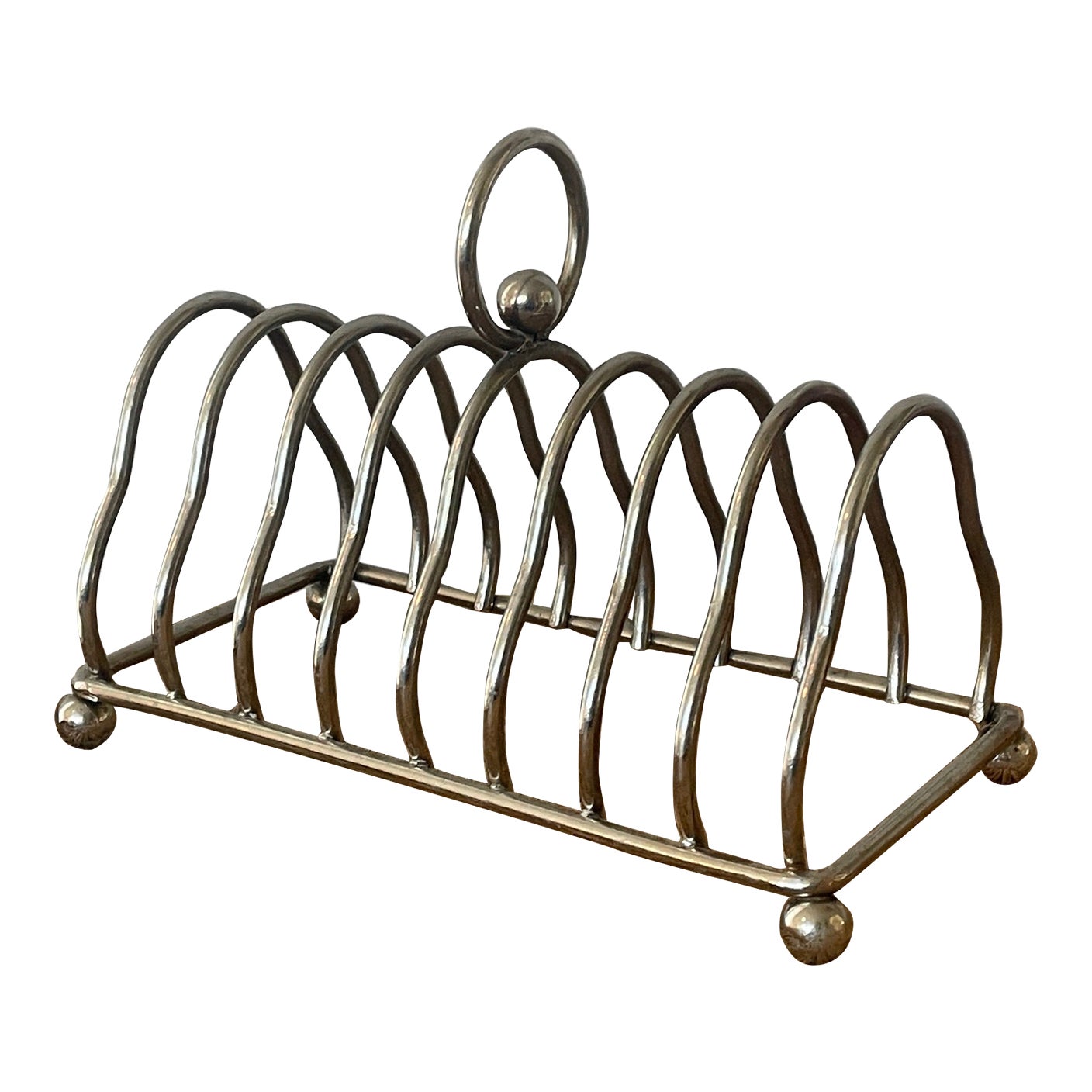 Mid Century Modern Stainless Steel Toast Rack | Chairish
