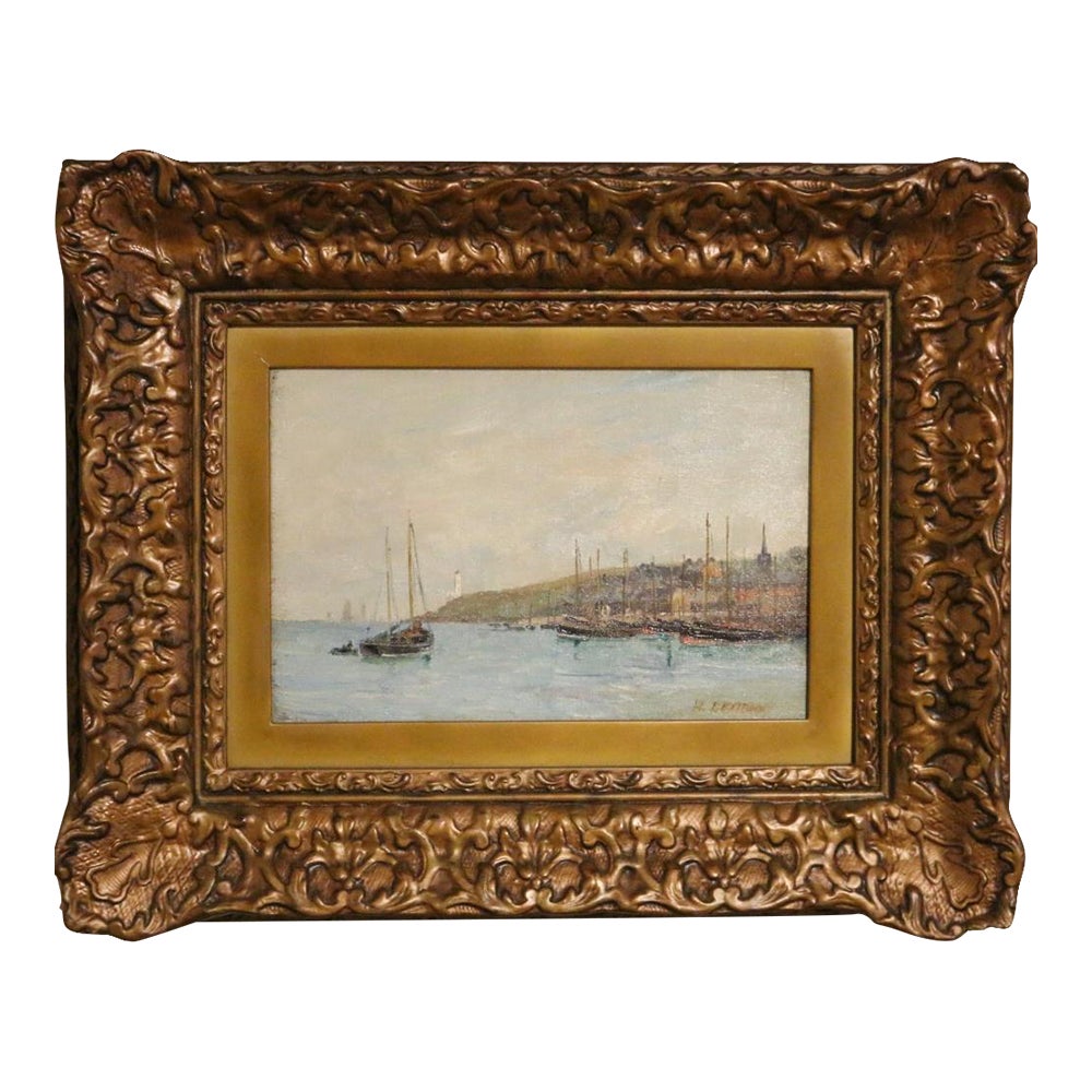 Harry Britton r.c.a. Seascape Oil Painting on Canvas, Framed | Chairish