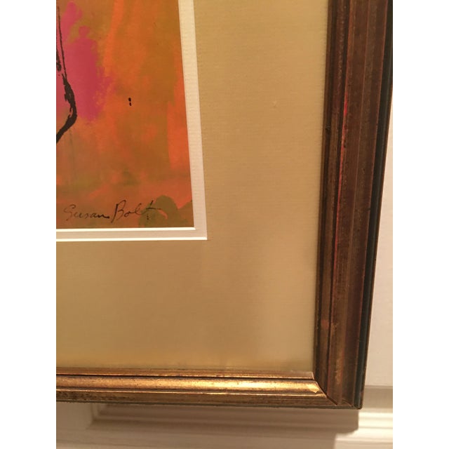 1970s Susan Bolt Mixed Media Serigraph Procession | Chairish