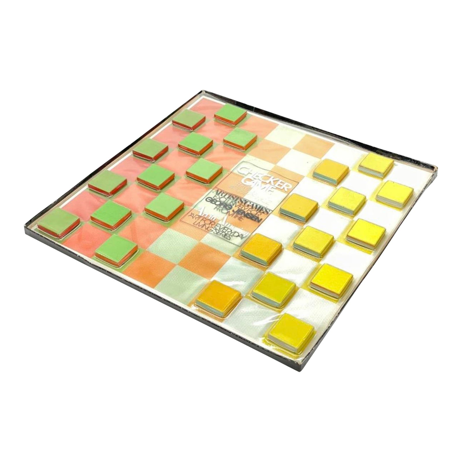 1969 Checkers Set Designed by Richard Anuszkiewicz, Made by George ...