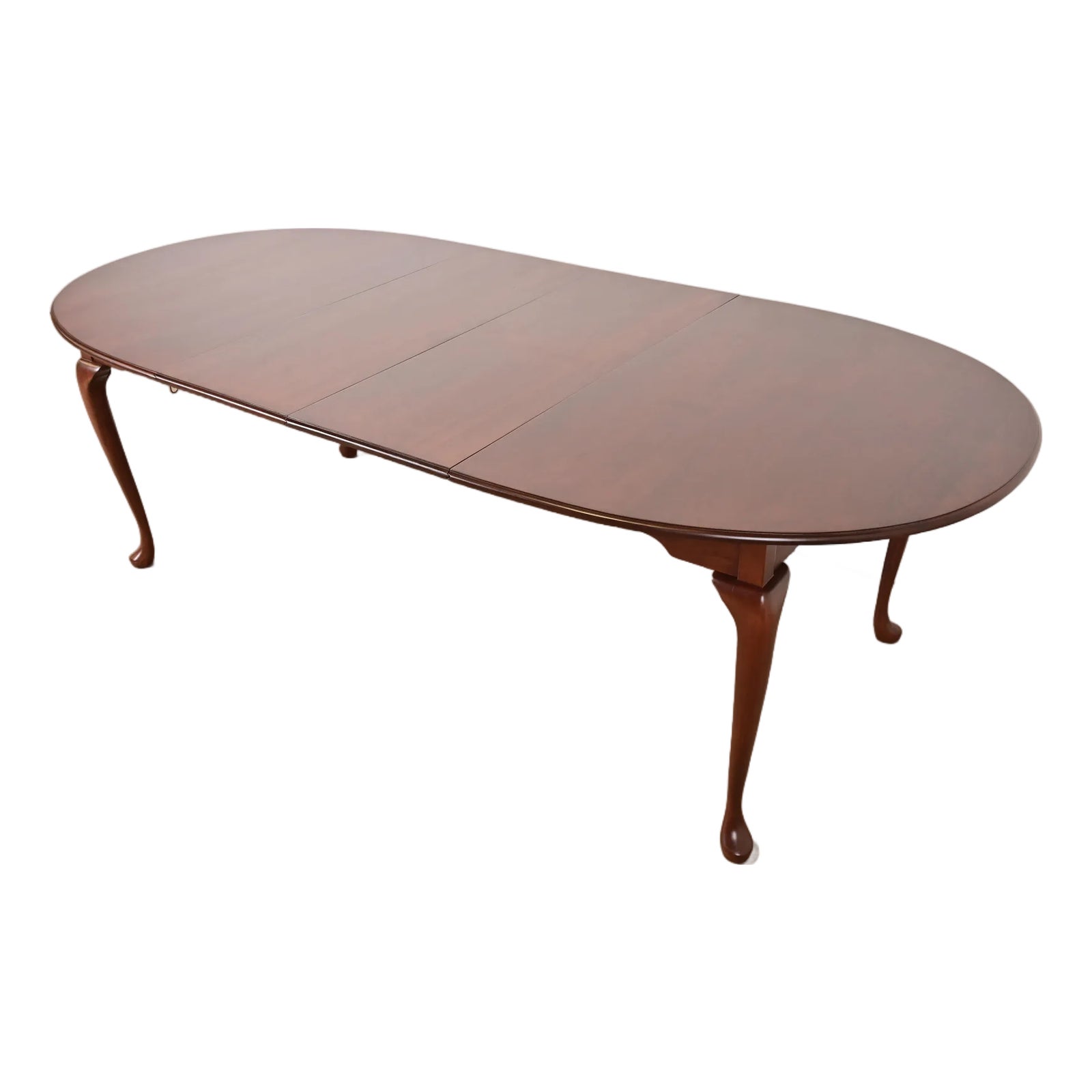 Harden Furniture Queen Anne Solid Cherry Wood Extension Dining Table ...