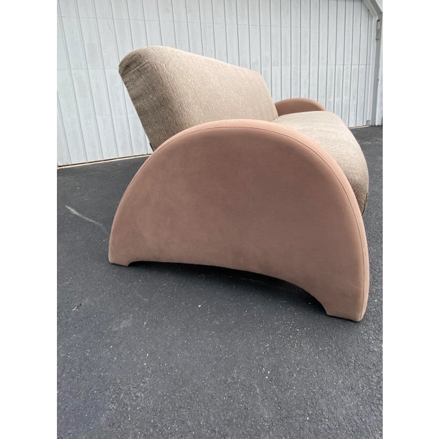 1980s Postmodern Art Deco Futon Sofa | Chairish