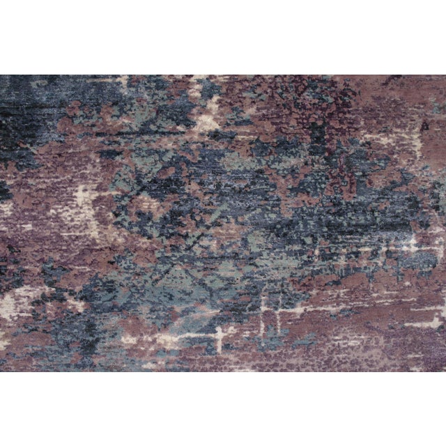 Rug & Kilim’s Abstract Modern Rug in Purple and Blue All Over Pattern ...