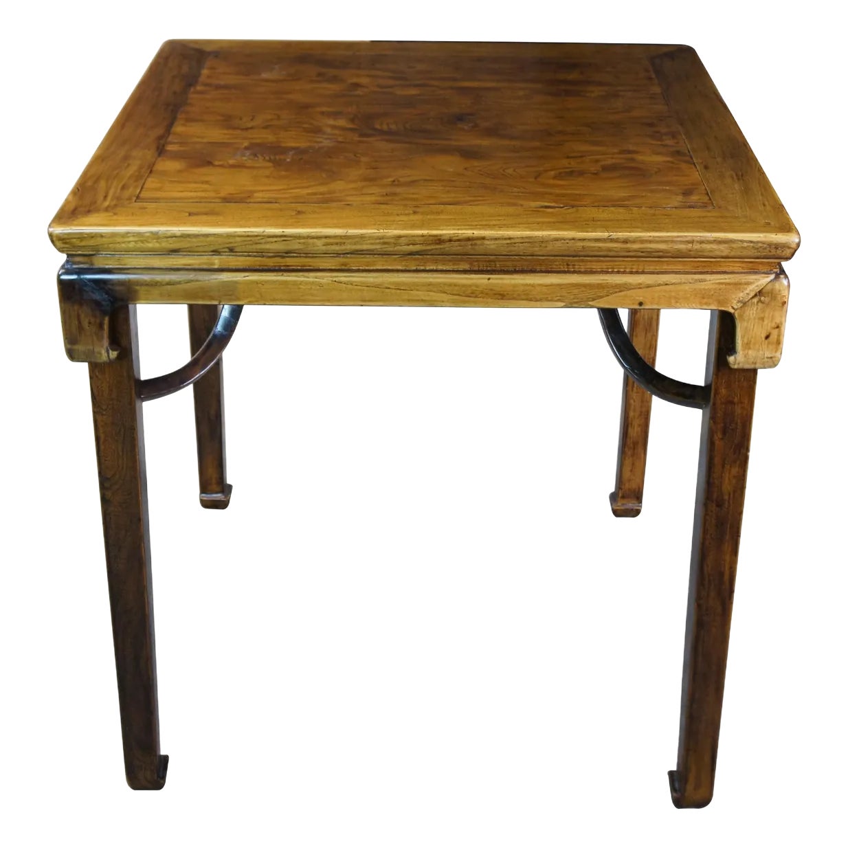 Chinese Ming Style Elm Mahjong Game Dining Breakfast Table | Chairish