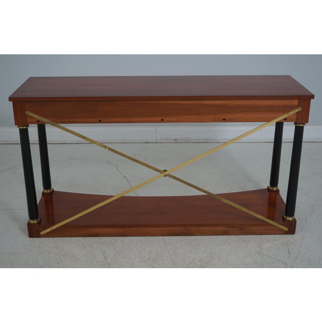 Ethan Allen French Empire Style Cherry Console Sofa Table | Chairish
