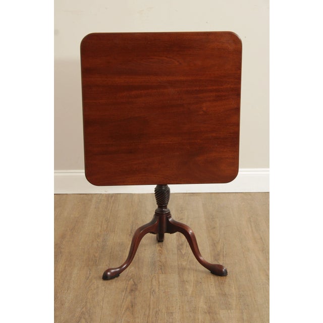 Kittinger Colonial Williamsburg Collection Mahogany Tilt Top Side Table ...