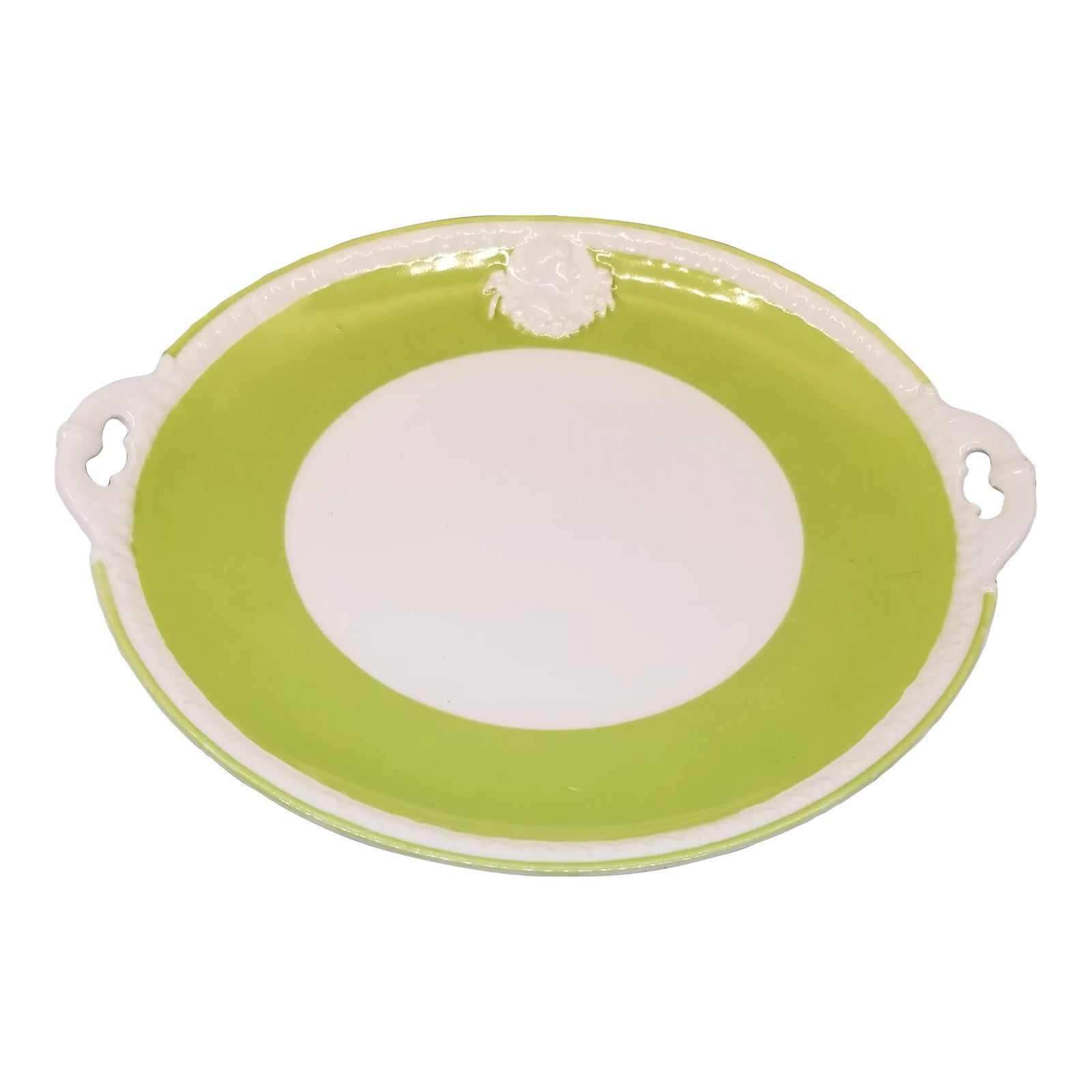 Vintage Musterschutz Numbered Union T Cake Plate | Chairish