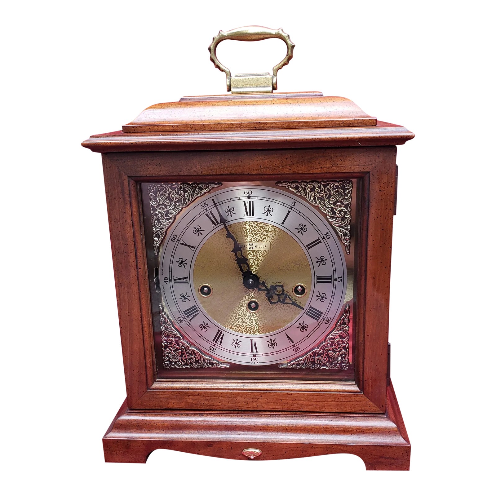 Vintage 1980s Howard Miller Traditional Style Cherry Graham Bracket ...