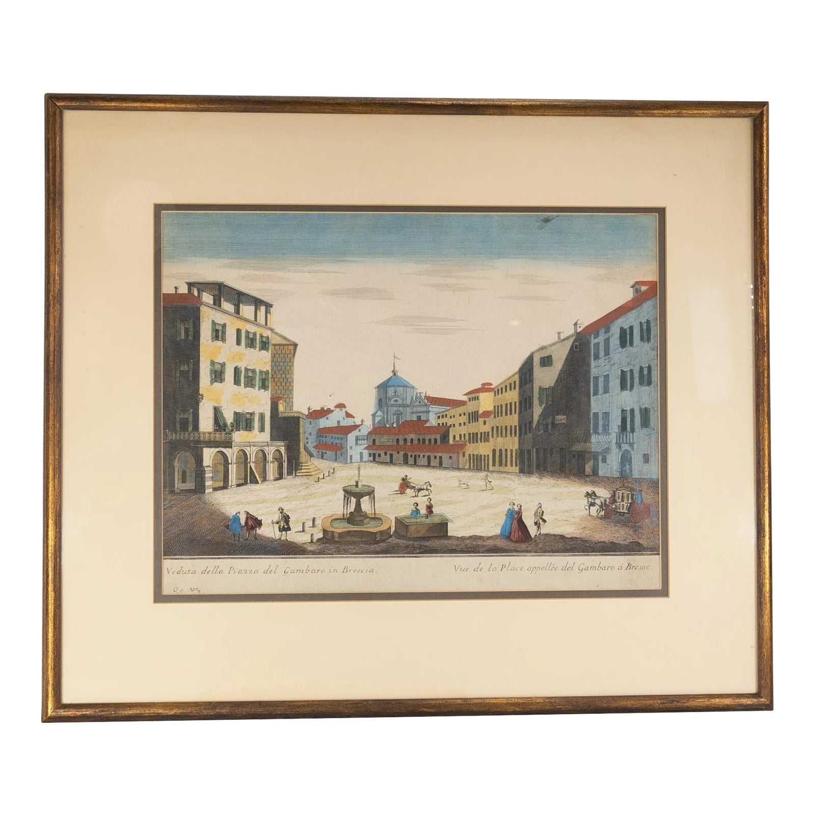Late 18th Century Italian Hand Colored Engraving Print by Remondini ...