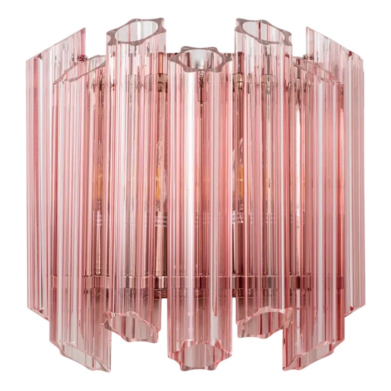 Pink Palermo Wall Light from Pure White Lines | Chairish
