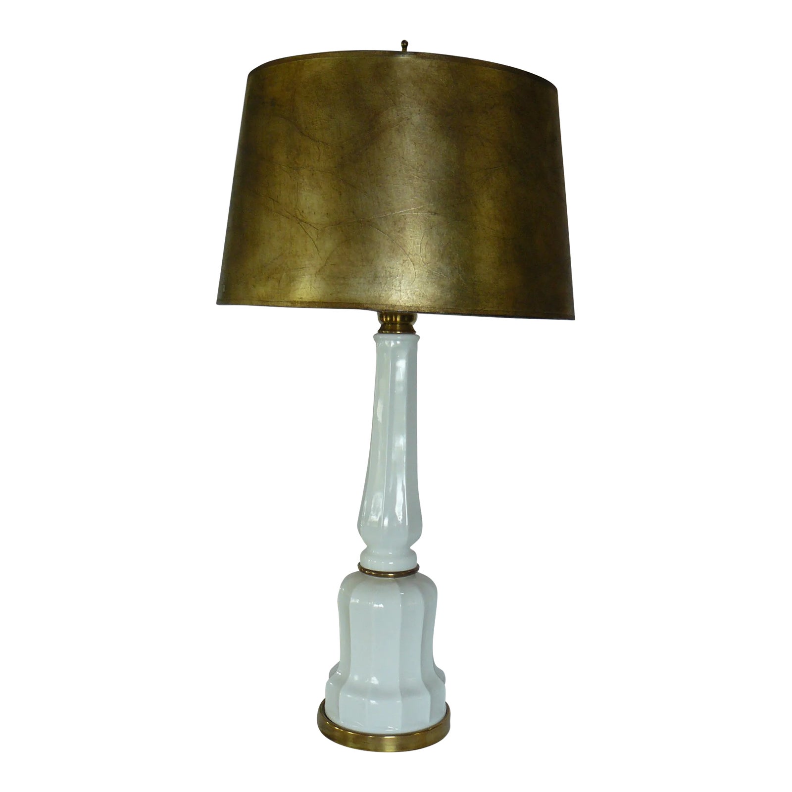 Vintage Heiburg Glass Table Lamp | Chairish