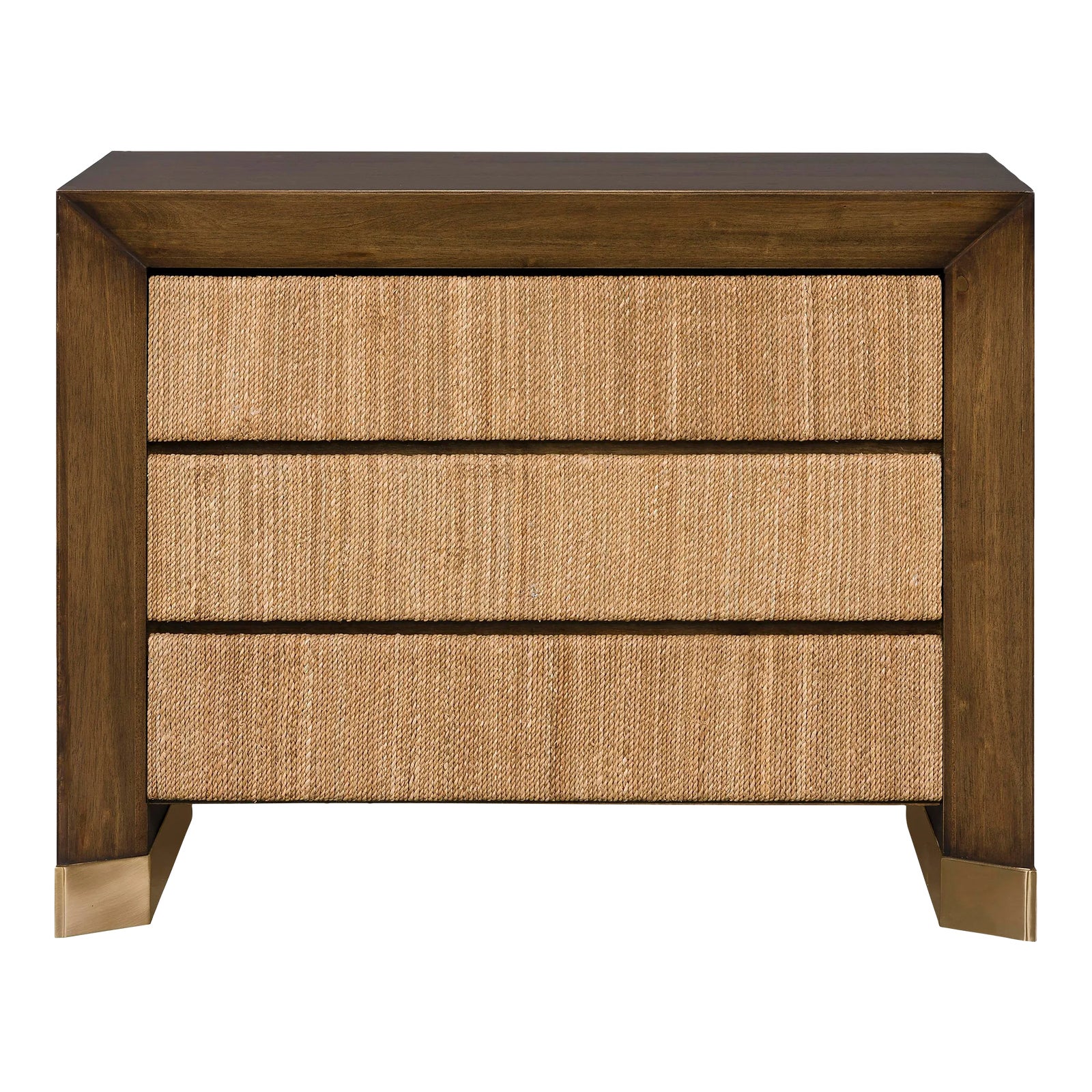 Dune Large Nightstand in Cavallo with Lampakanay Wrapped Drawer Faces ...