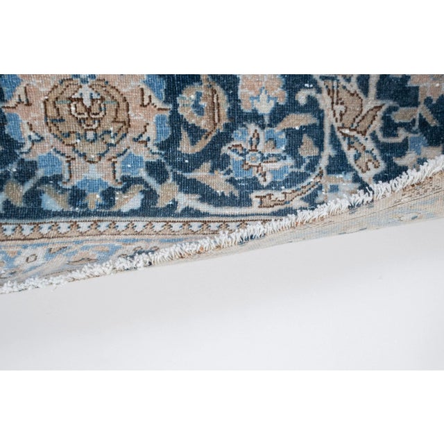 Vintage Handknotted Oversize Blue Turkish Rug | Chairish
