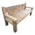 Rustic Teak Railway Wood Bench | Chairish