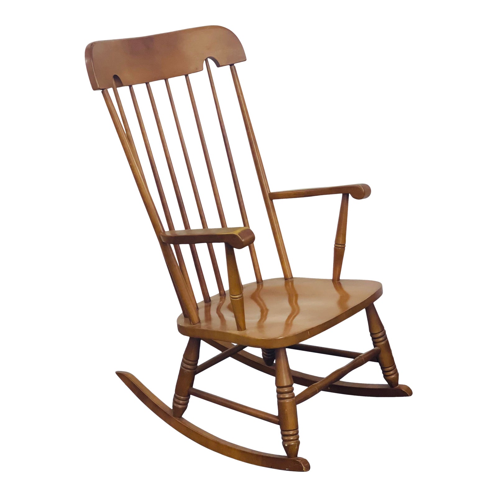 Early 20th Century Virginia House Maple Rocking Chair | Chairish