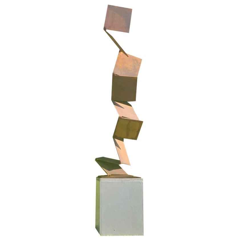 Kuno Vollet, Aspiring Path Sculpture, Rusted Steel | Chairish