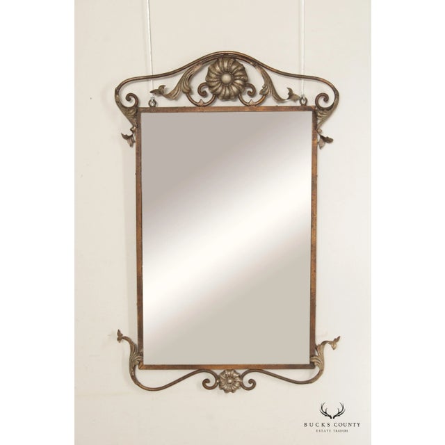 Tuscan Style Scrolled Iron Work Wall Mirror | Chairish