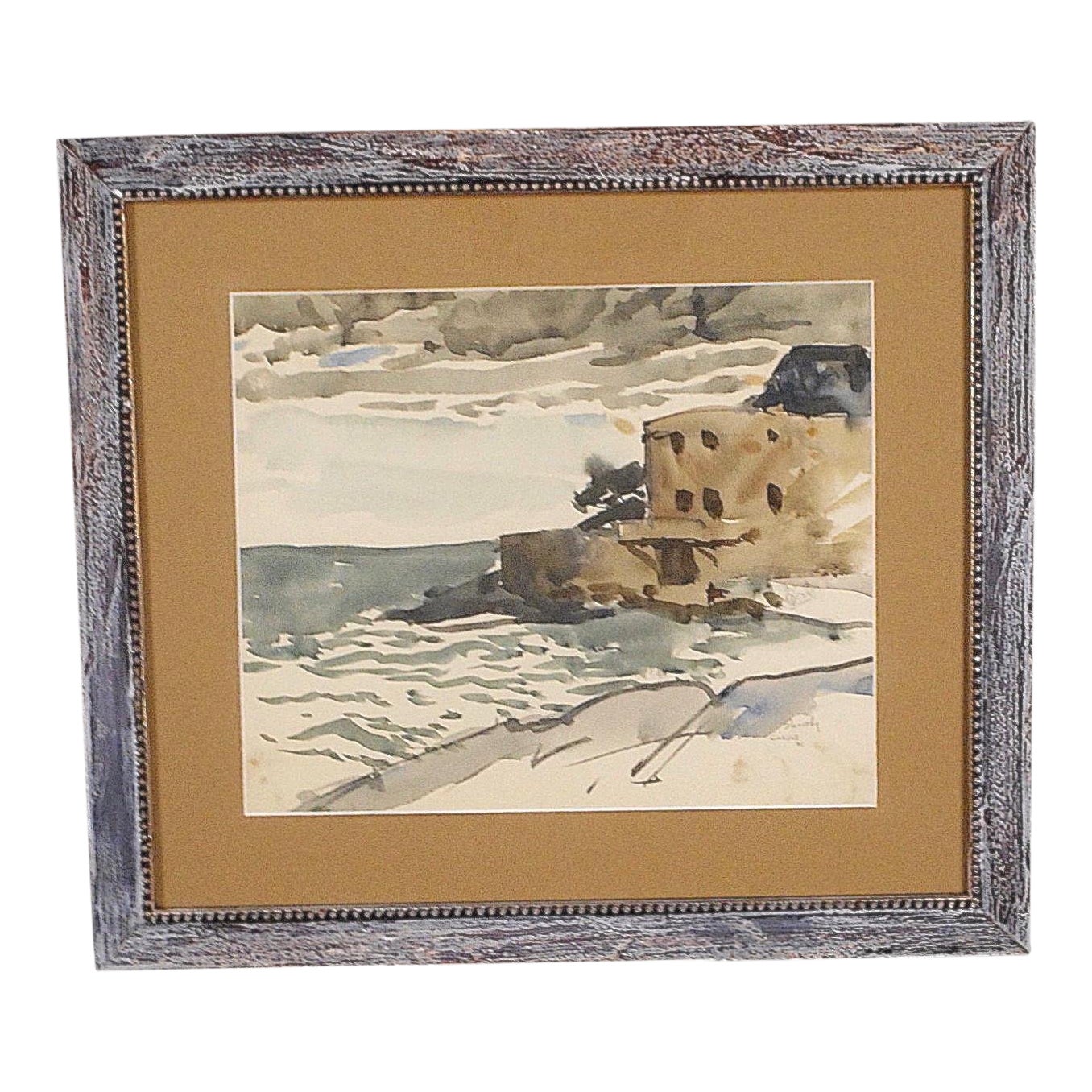 Original Signed/Dated/Titled Watercolor-Listed American Artist-French ...