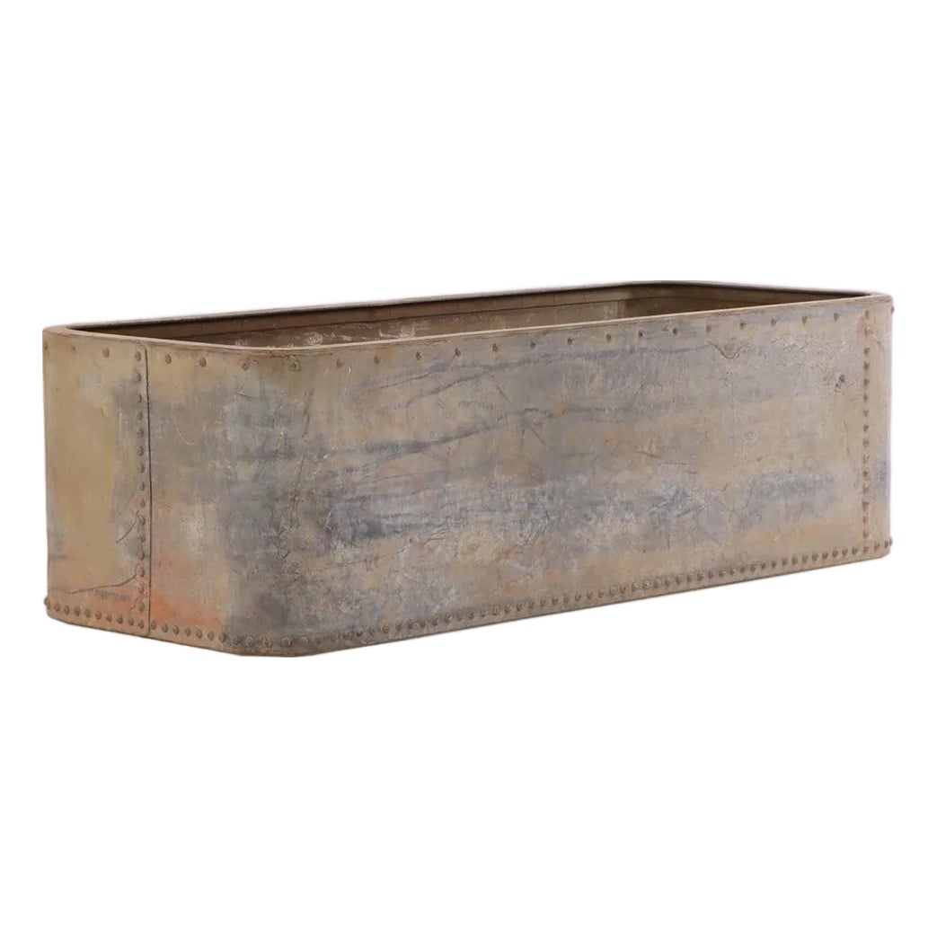 French Industrial Iron Vessel / Trough, C. 1900. | Chairish