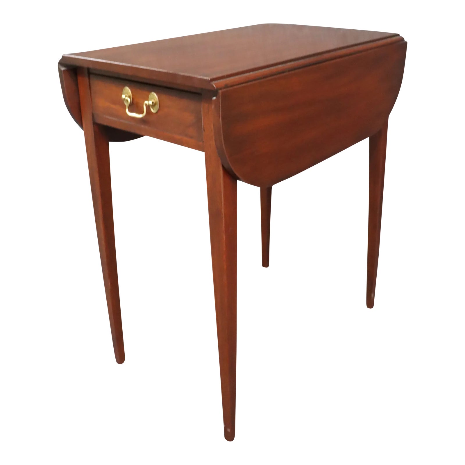 Henkel-Harris Pembrook Mahogany Side Table | Chairish