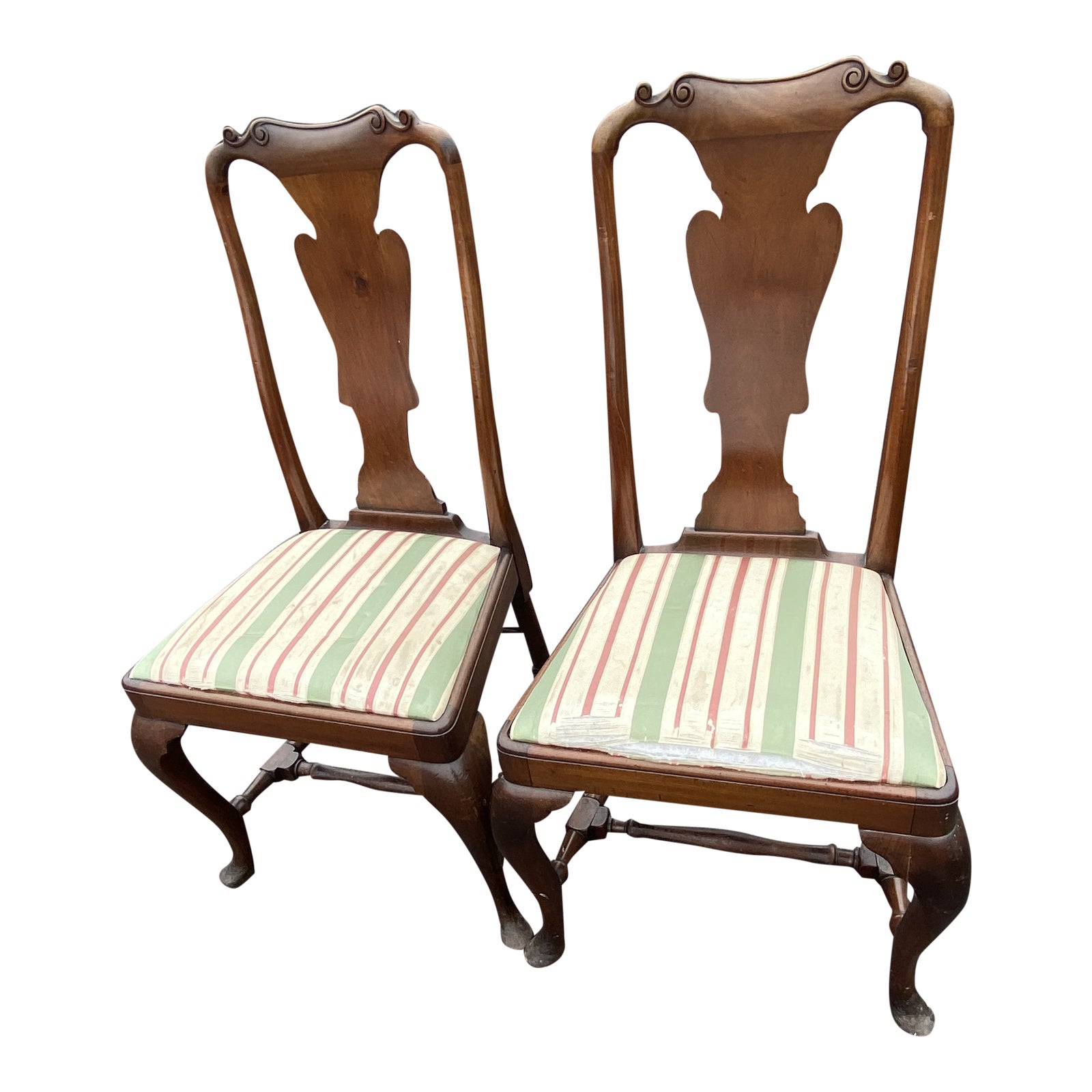 1970s Vintage Phillips Dining Side Chairs- A Pair | Chairish