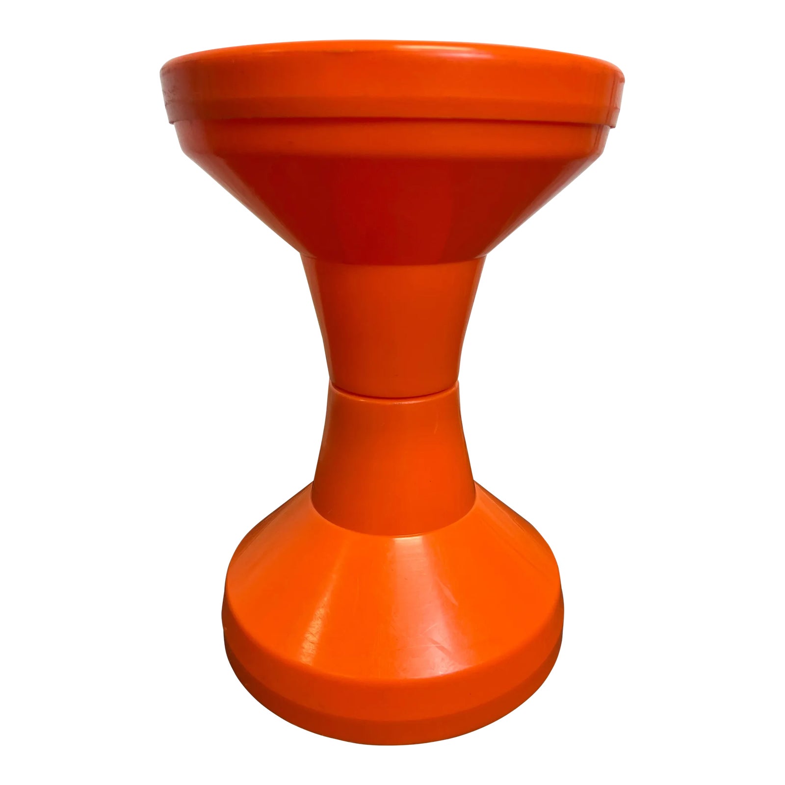 Mid Century Danish Plastic Diabolo Stool | Chairish