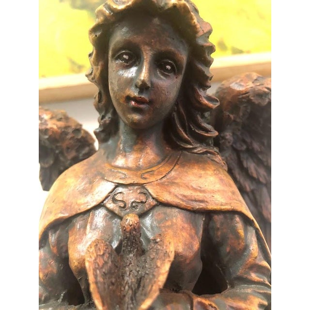19th Century Angel Standing Statue | Chairish