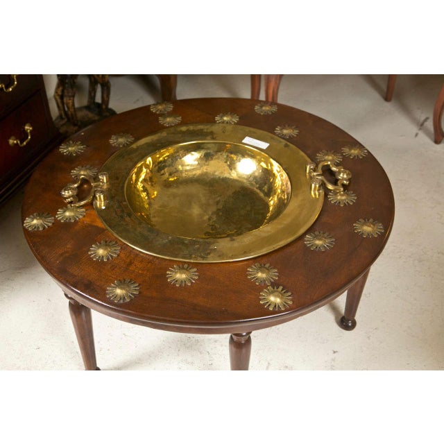 Antique 1880's Brass and Wooden Empire Style Brazier Bronze Mounted ...