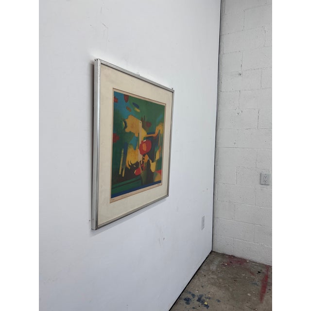 Vintage Mid Century Modern Abstract Expressionist Art by Roland Bierge ...