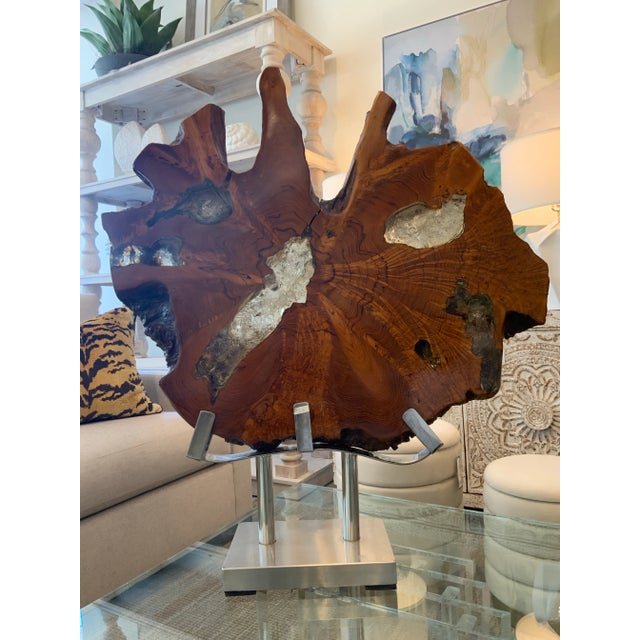 Organic Free Form Wood Sculpture | Chairish
