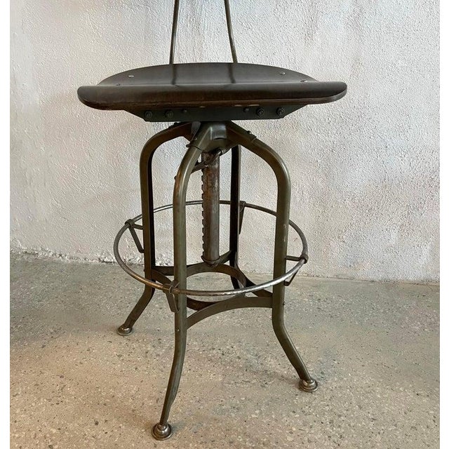 Pair of 1940s Industrial Drafting Stools by Toledo Metal Furniture Co ...