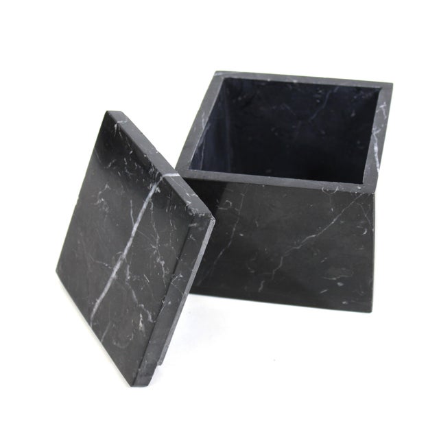 Modern Marble Trinket Box | Chairish