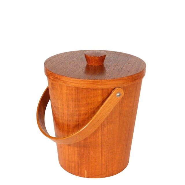 Mid Century Teak Ice Bucket Made in Japan by Viking | Chairish
