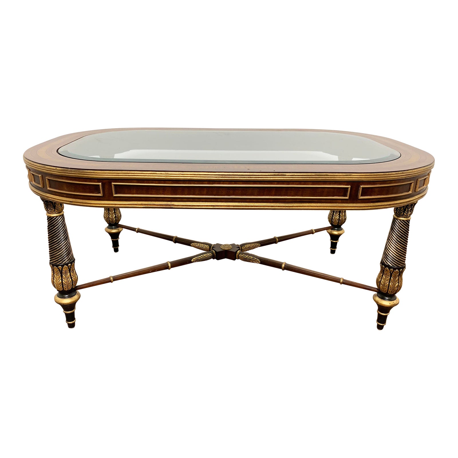 E J Victor Regency Style Neoclassical Form Coffee Table | Chairish