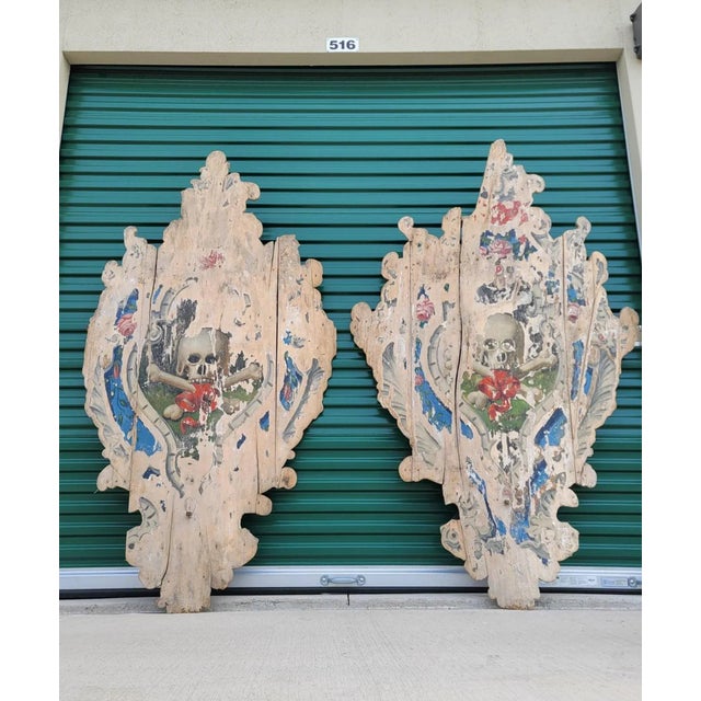Monumental Antique Medieval Renaissance Era Italian Church Armorial ...